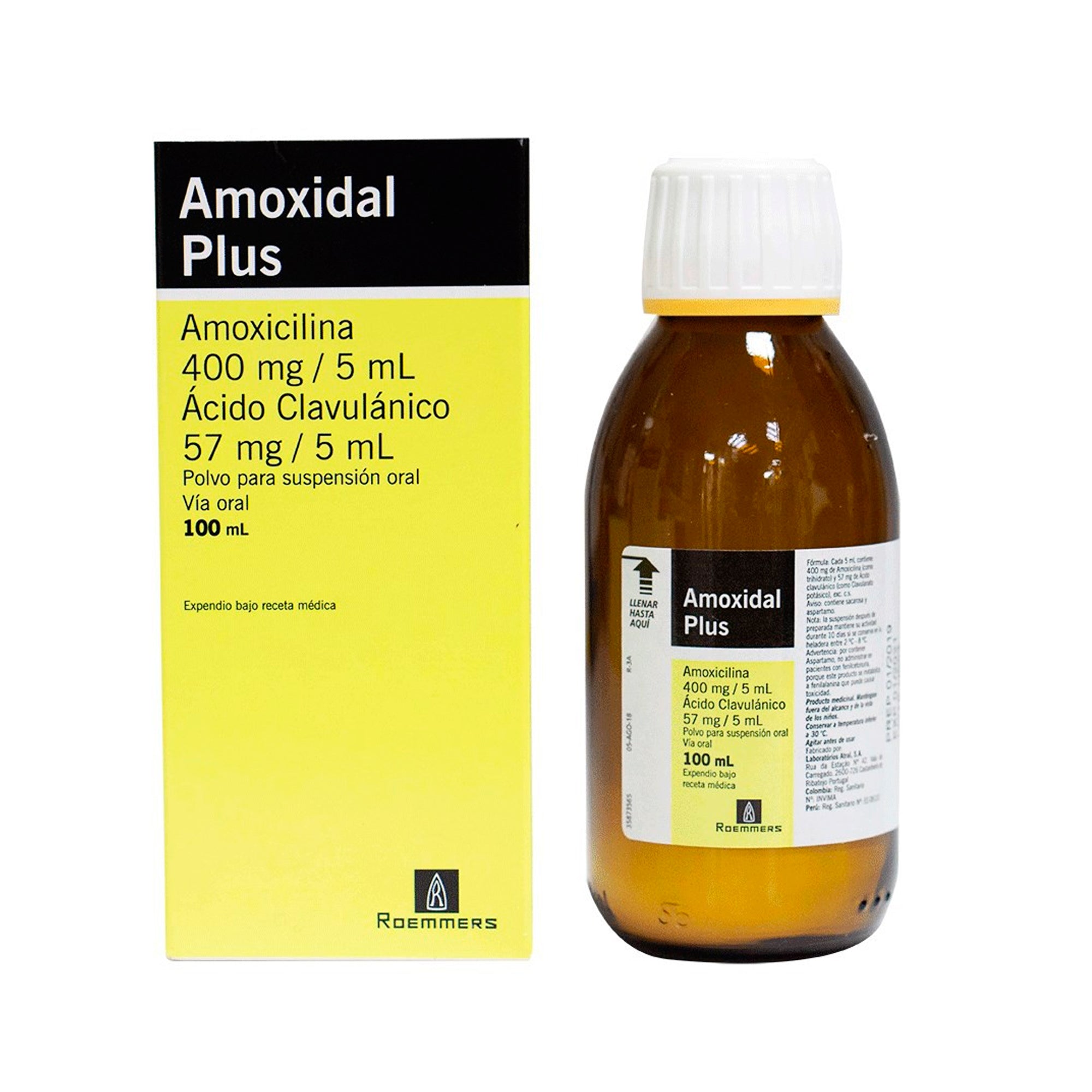 AMOXIDAL PLUS 400/57 MG SUSP. 100 ML
