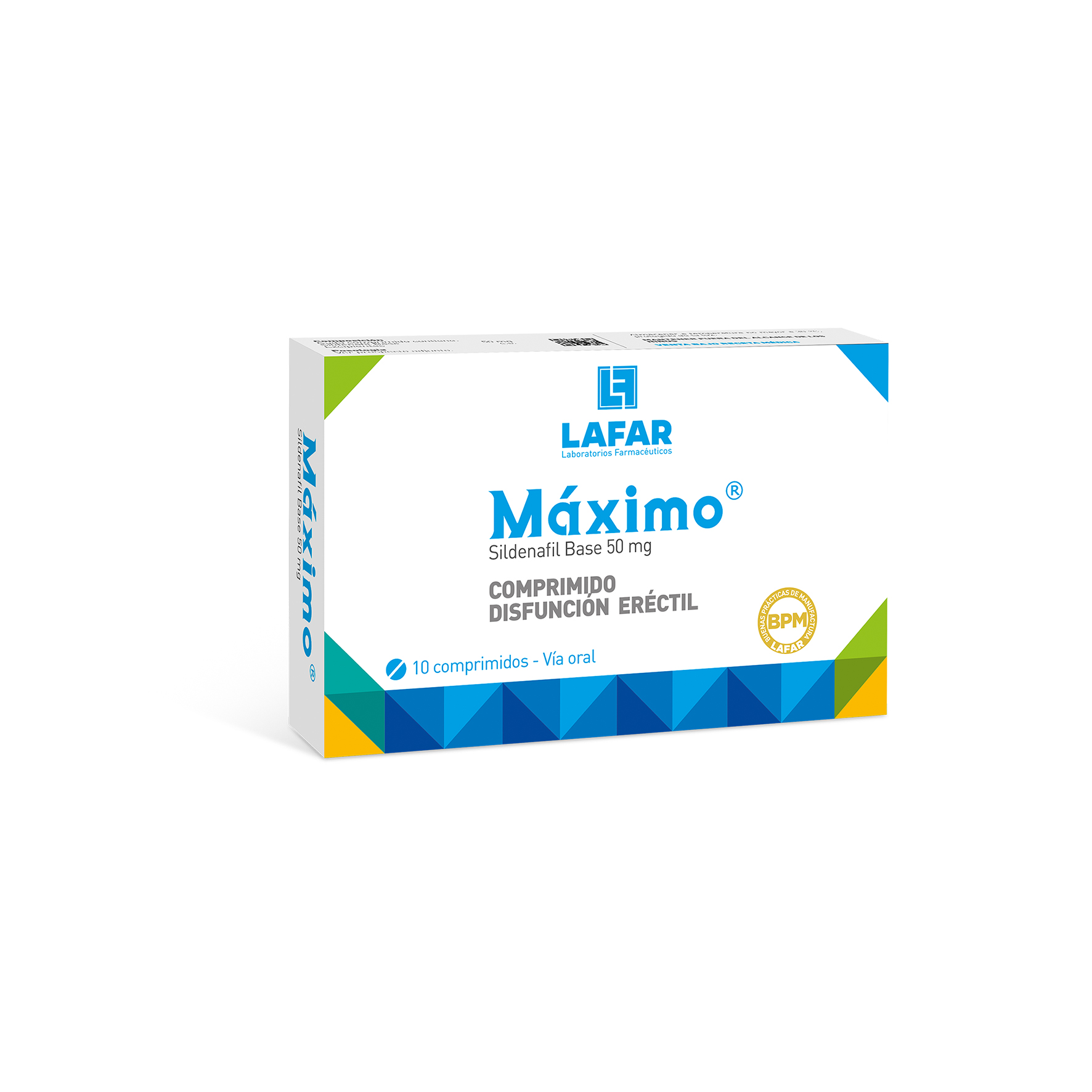MAXIMO 50 MG X 10 COMPR. RECUB.